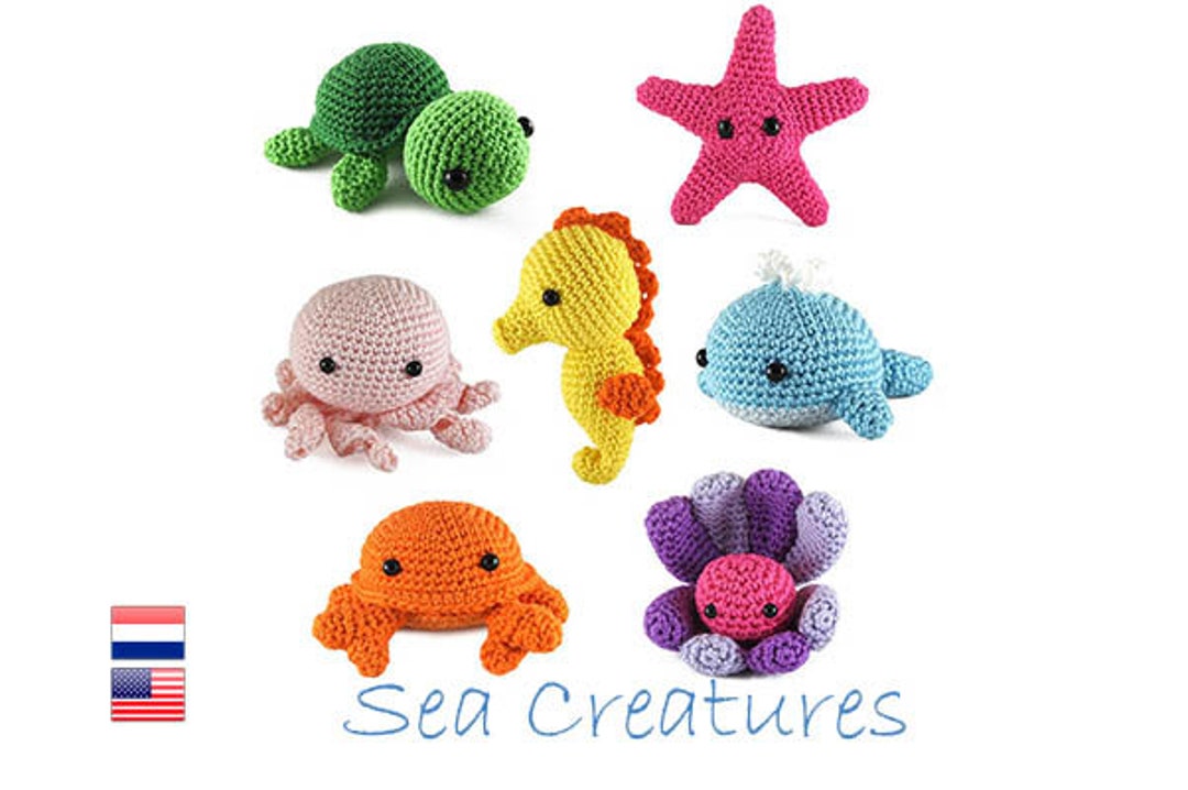 Crochet Pattern for Beginners - Sea Creatures Amigurumi - Etsy