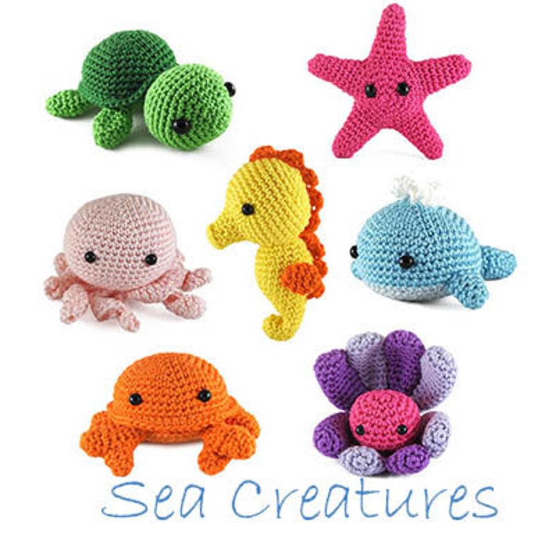 Sea Creatures Crochet Pattern - Etsy