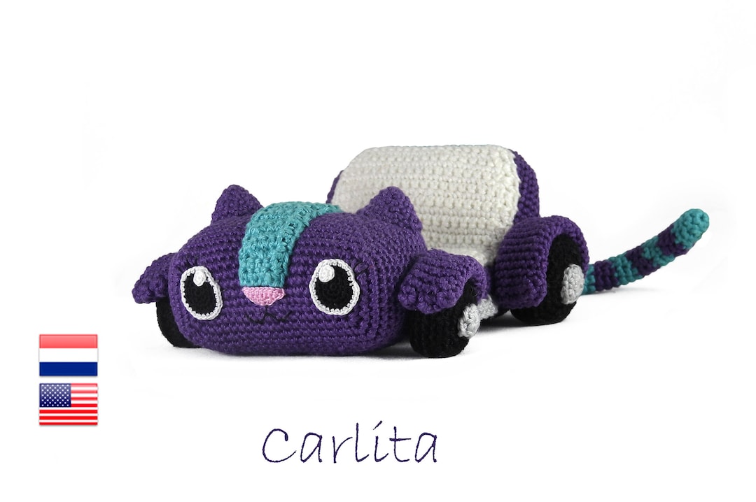 Crochet Pattern Carlita - Gabby's Dollhouse - Amigurumi - Car - Cat - Etsy
