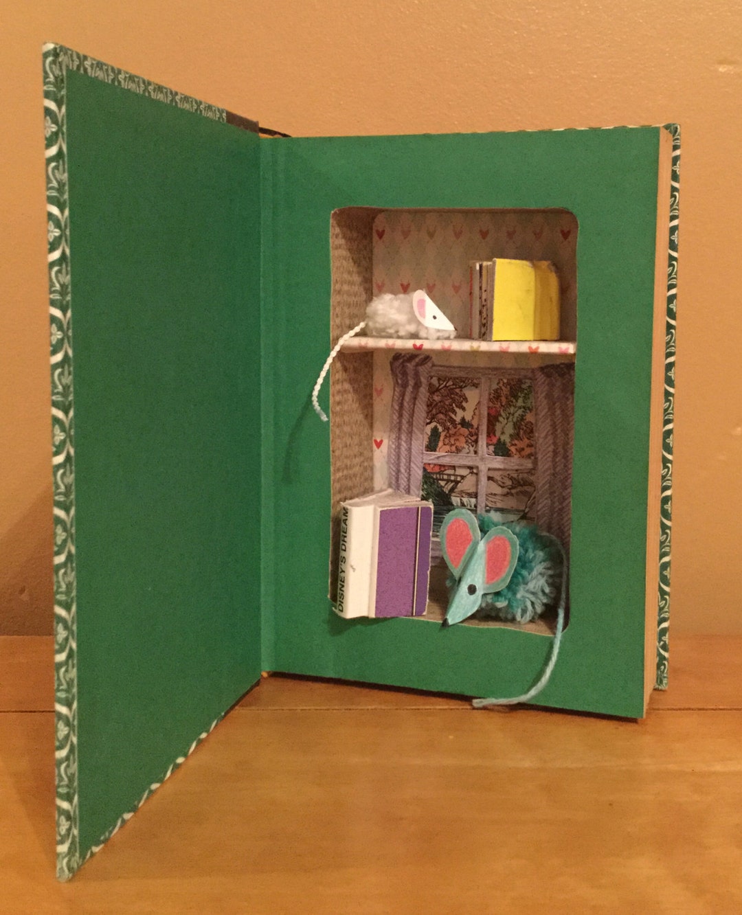 Mouse House Book With a View Out the Window - Etsy
