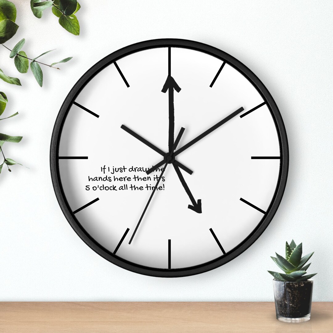 Funny Wall Clock - Etsy