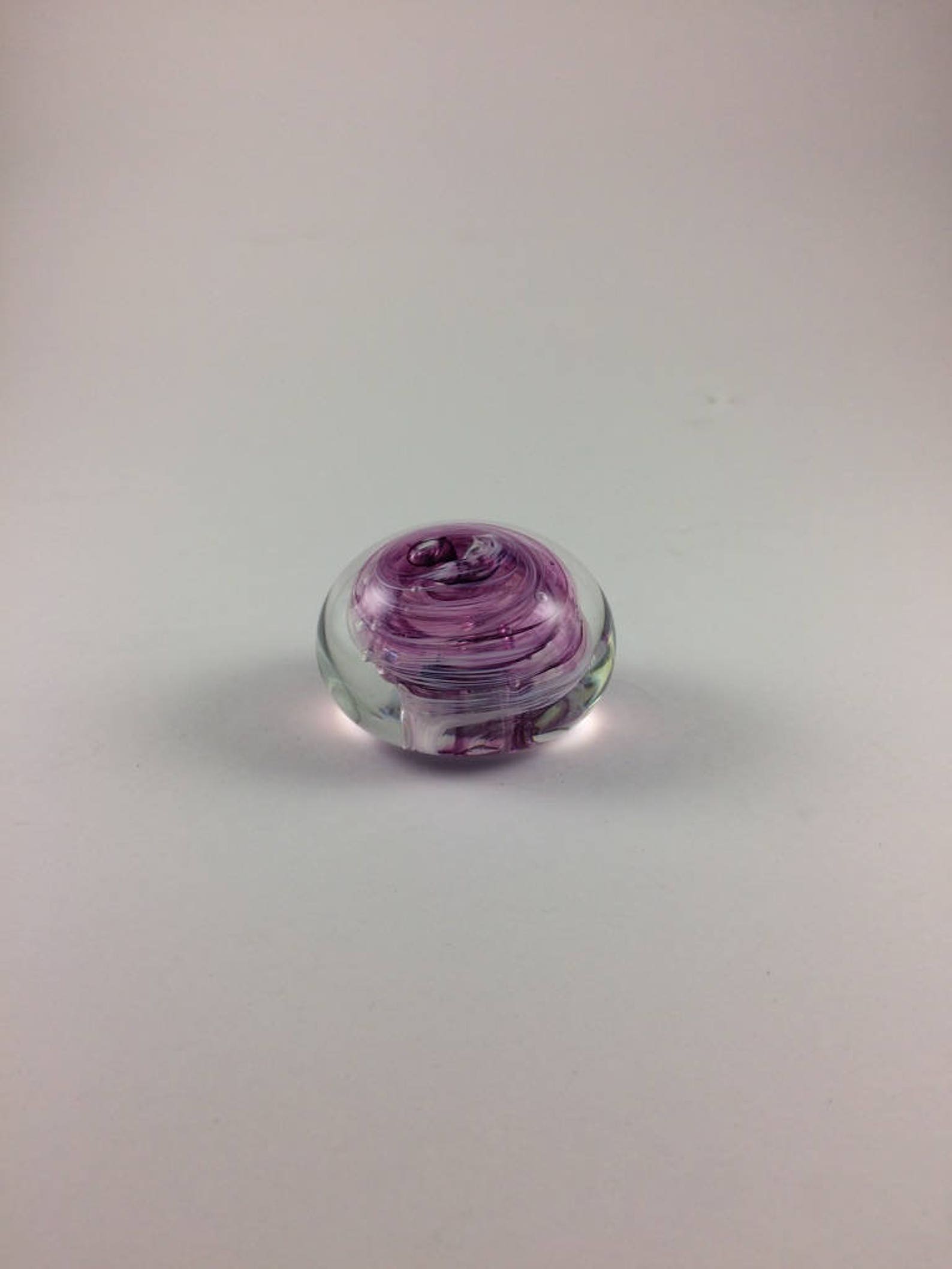 Pink and White Swirl Paperweight - Etsy