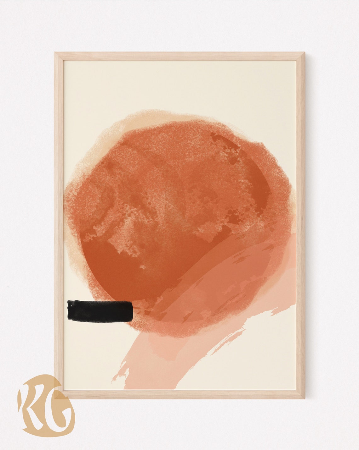 Abstract Boho Terracotta Printable Wall Art 2 - Etsy