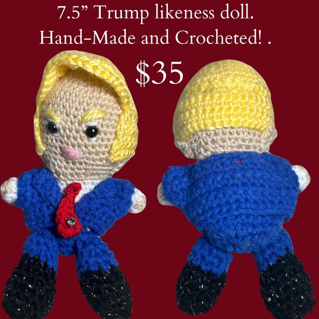 Trump Look-a-like Crocheted Doll - Etsy
