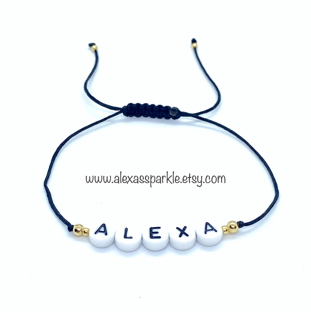 Name Thread Bracelet - Pulsera Con Nombre De Hilo - Etsy