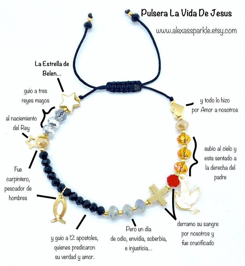 Life of Jesus Bracelet - Pulsera La Vida De Jesus - Etsy