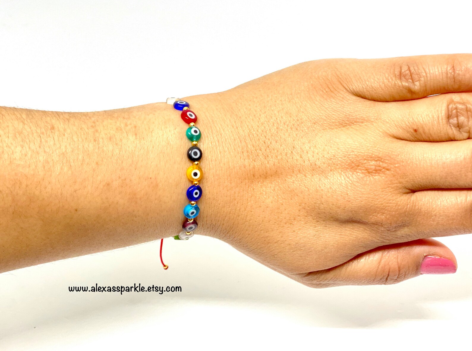 Evil Eye Protection Thread Bracelet Pulsera Protección Mal De Ojo Multi ...