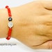 Saint Benedict Evil Eye Bracelet: Red Crystal, Silver Protection - Etsy