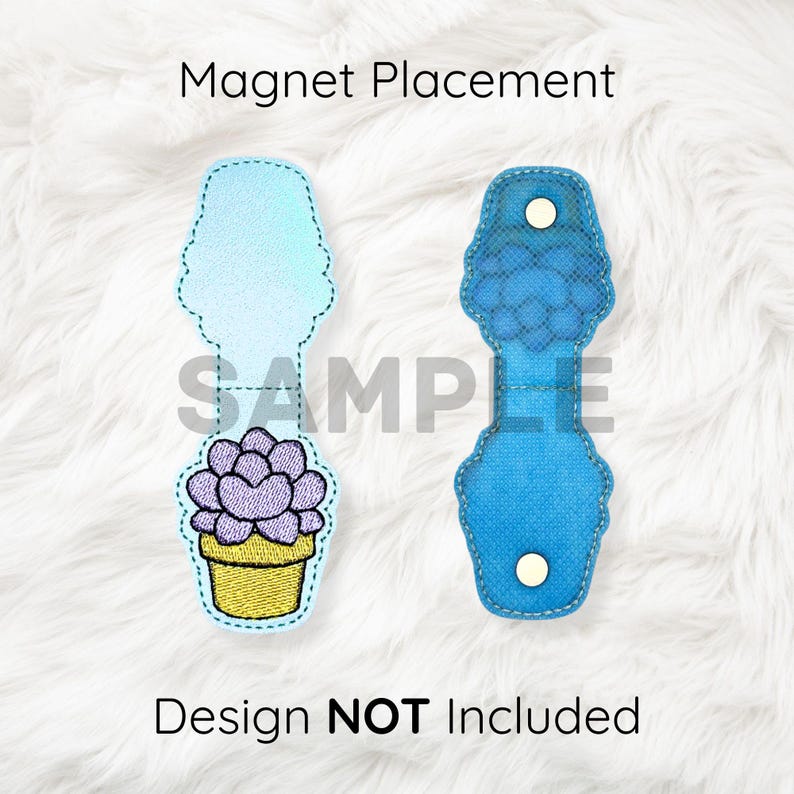 ITH 4x4 Blank Foldover Magnetic Bookmark, in the Hoop, Machine ...