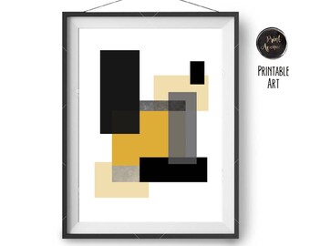 Color block art | Etsy