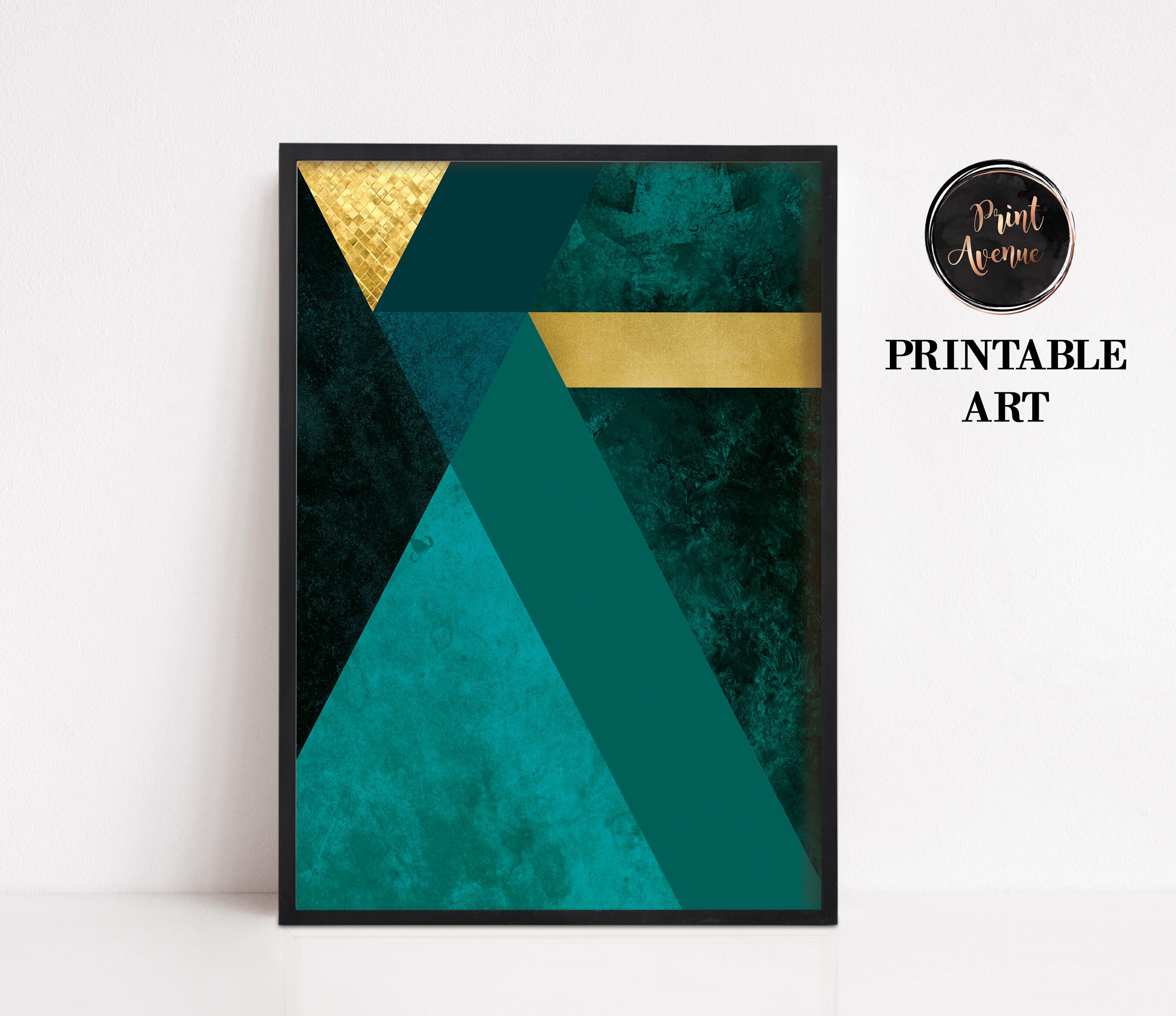 Printable Diptych Wall Art Geometric Posters Set Set of 2 - Etsy