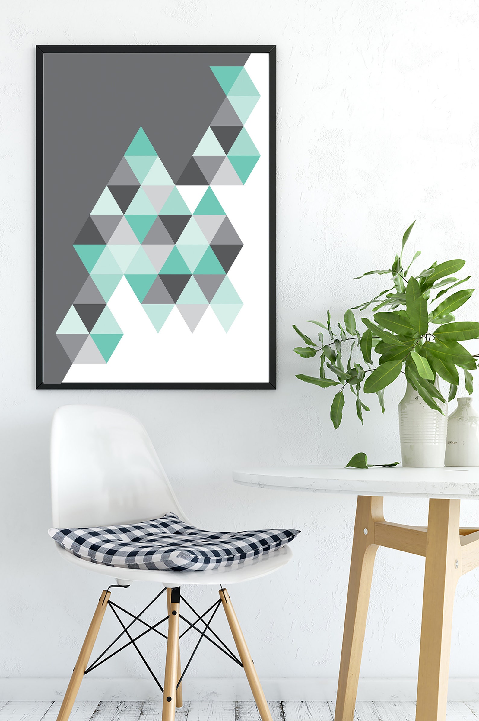 Mint Printable Art Mint Print Mint Poster Geometric Print | Etsy