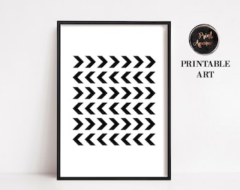 Chevron Art Print | Etsy