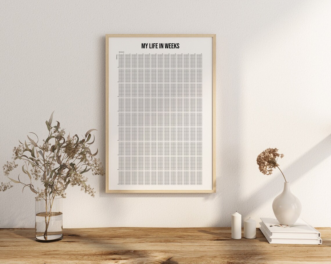Memento Mori Calendar Poster Printable Wall Art Print Life in - Etsy