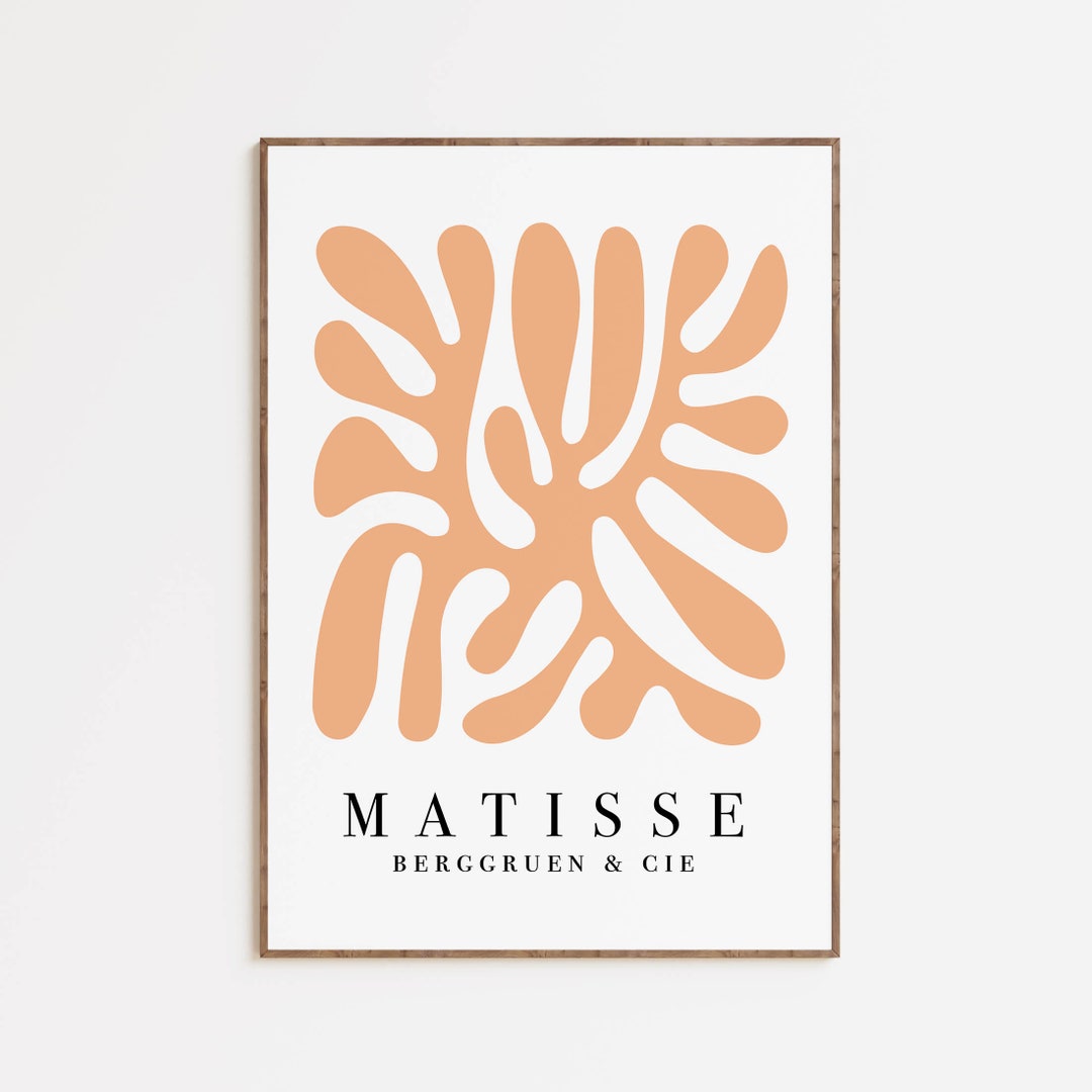 Orange Matisse Print Digital Download, Matisse Printable Wall Art, Mid ...