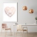 Copper Love Heart Print Copper Printable Art Scandinavian - Etsy