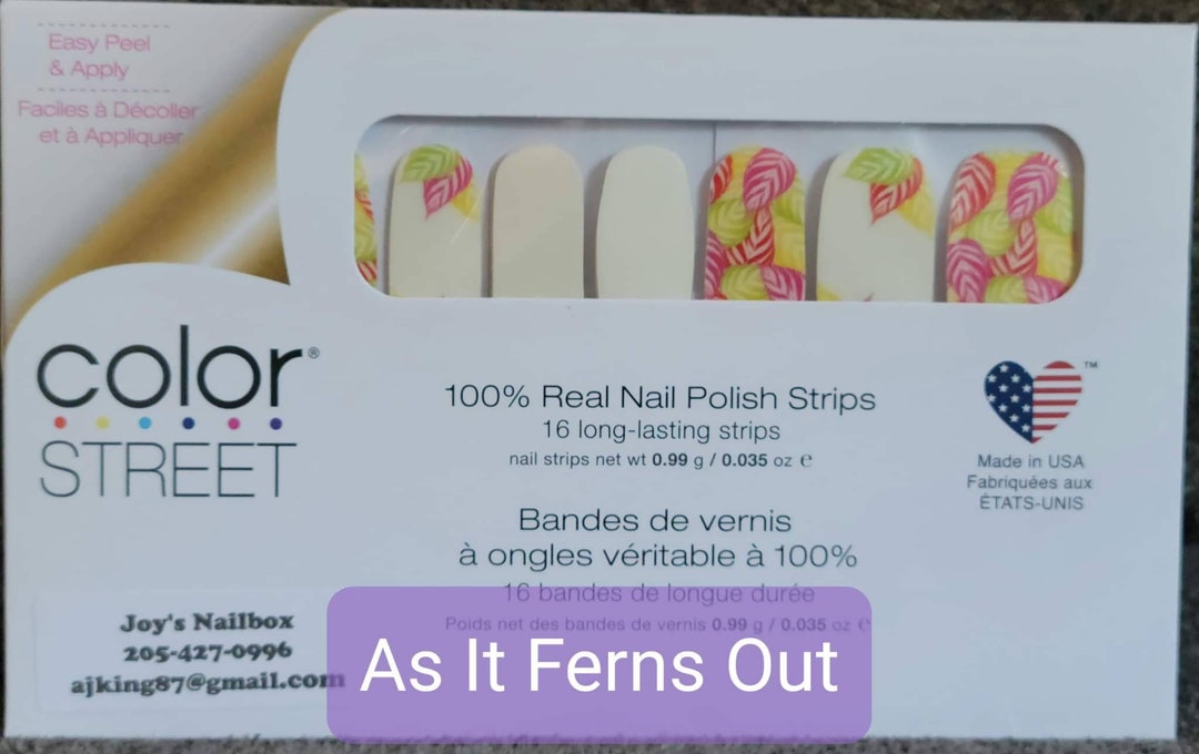 Color Street Nail Strips as It Ferns Out - Etsy