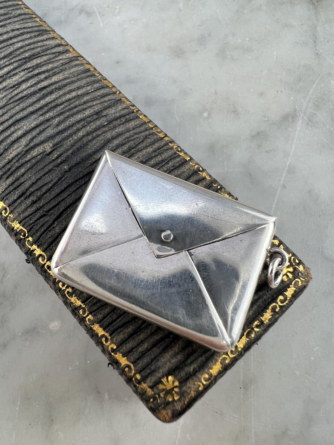 Antique 1902 Edwardian English Sterling Silver Stamp Envelope, Holder ...