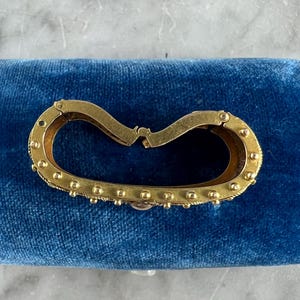 Antique 15k Gold Victorian Etruscan Revival Granulation Oval Scarf Clip ...