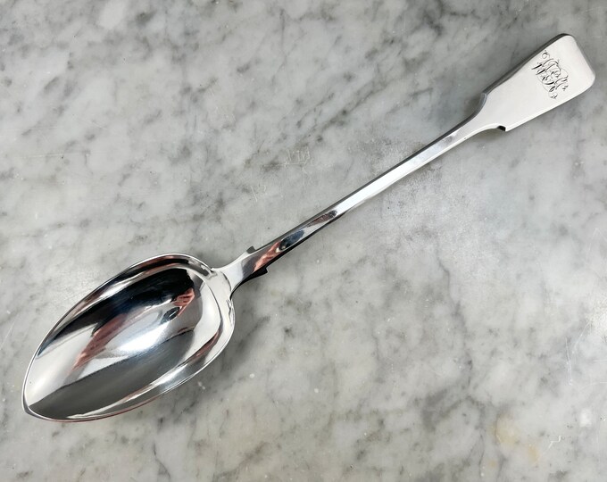 Large Antique Victorian English Sterling Silver Fiddle Pattern 11 3/4 ...