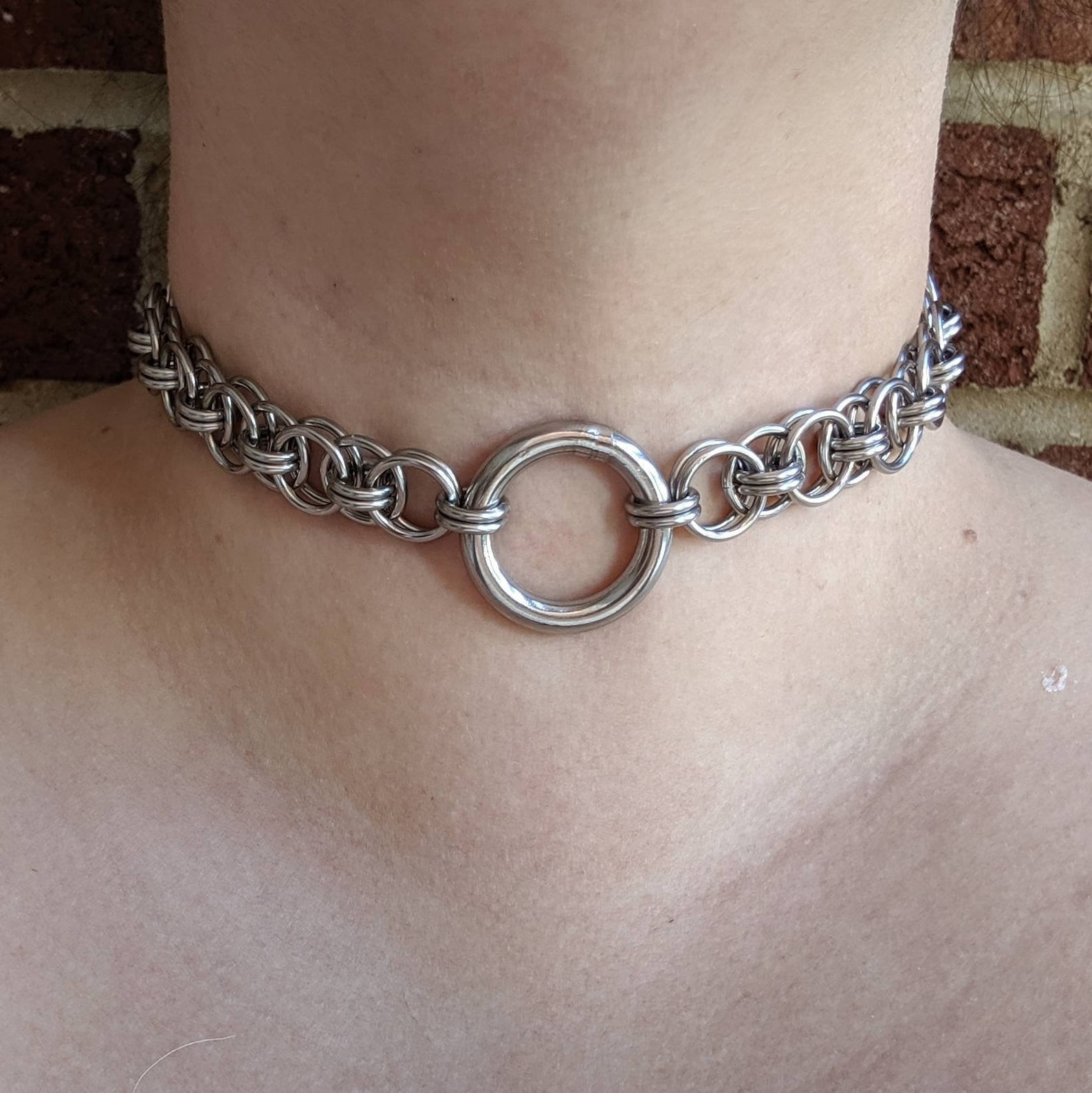 Helm Weave Chainmaille Necklace Helm Chain Choker Parallel - Etsy