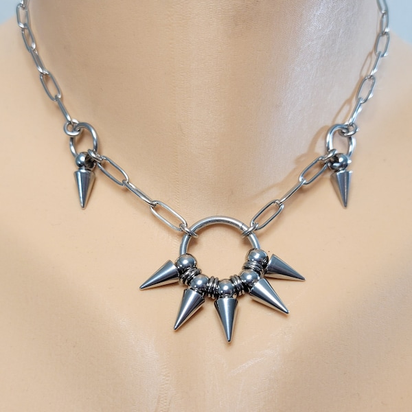 Spike Goth Chain - Etsy