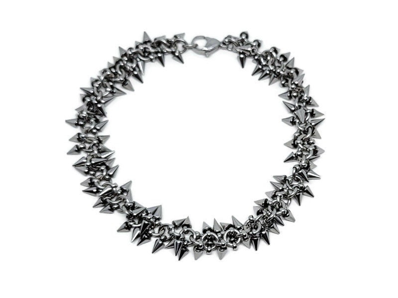 Dagger Bracelet Stainless Steel Spike Chain Anklet - Etsy