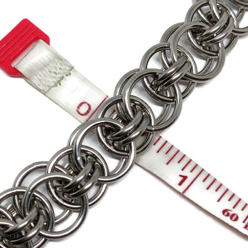 Helm Weave Chainmaille Necklace Helm Chain Choker Parallel - Etsy