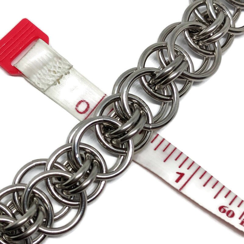 Helm Weave Chainmaille Necklace Helm Chain Choker Parallel | Etsy