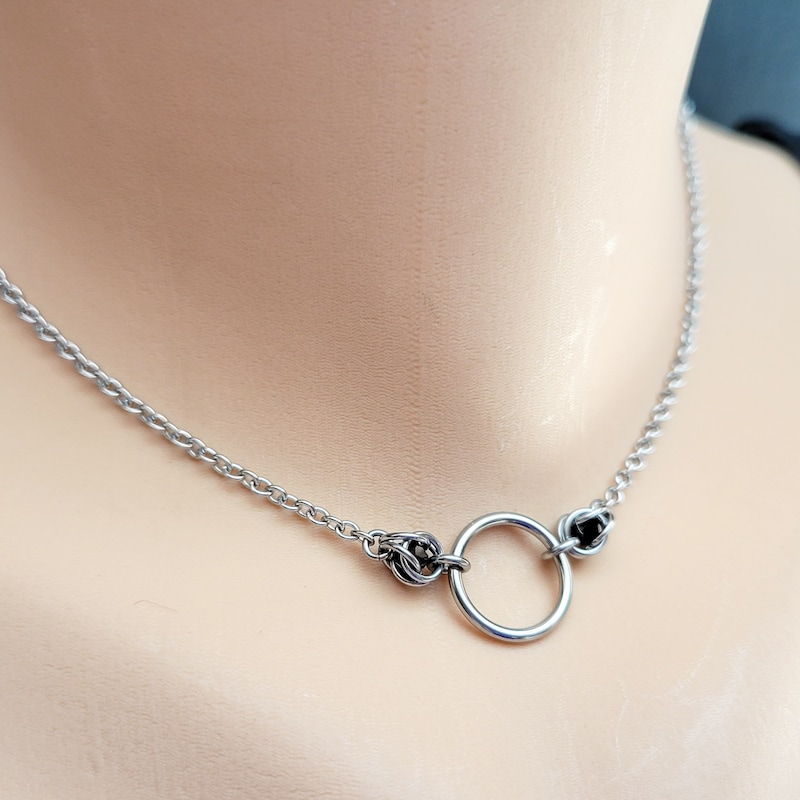 Chainmail Choker Titanium - Etsy