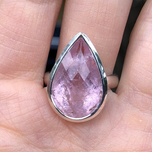 Pink Beryl Ring - Etsy