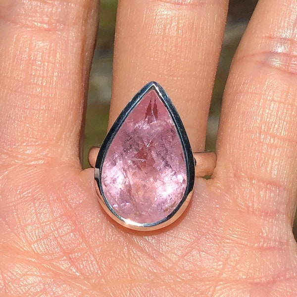 Pink Beryl Ring - Etsy