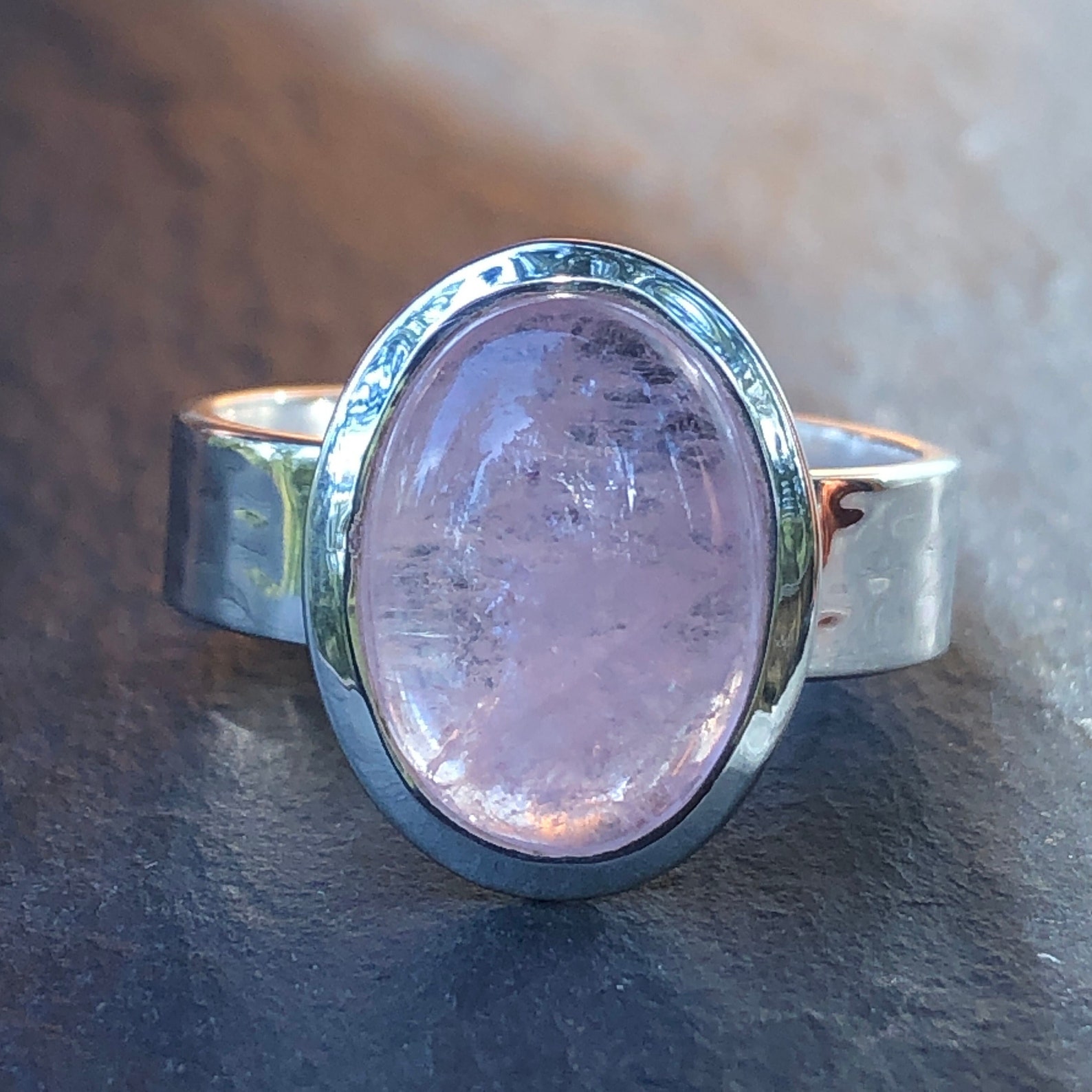 Morganite Ring,pink Gemstone Ring Handmade in Sterling Silver,light ...
