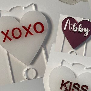 Valentine's Day Heart Stanley Topper, Everyday Tumbler Tag, Heart ...