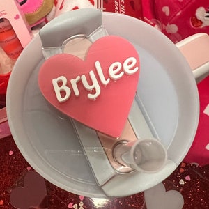 Valentine's Day Heart Stanley Topper, Everyday Tumbler Tag, Heart ...
