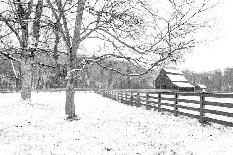 A Rural Winter Scene, Tullahoma TN - Etsy