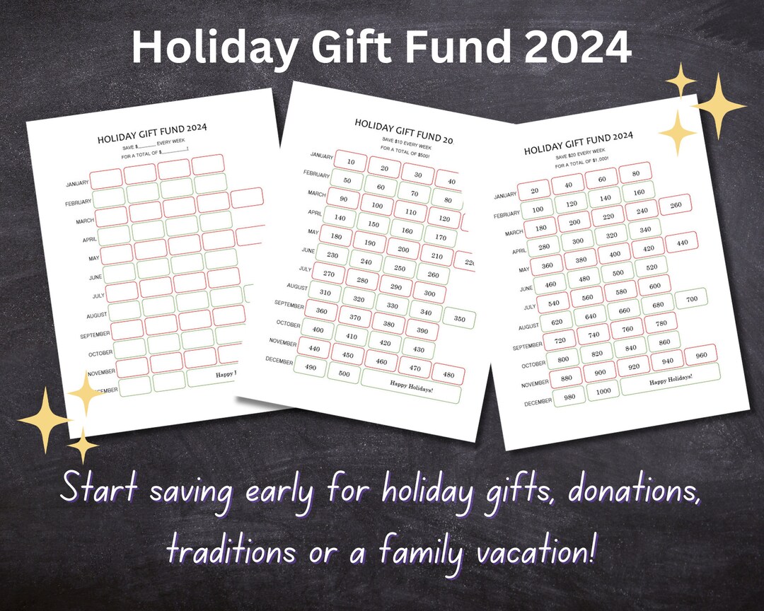 Holiday Gift Fund Tracker 2024 - Etsy