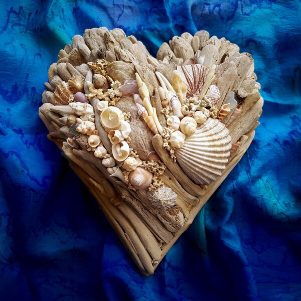 Driftwood Heart Art - Etsy