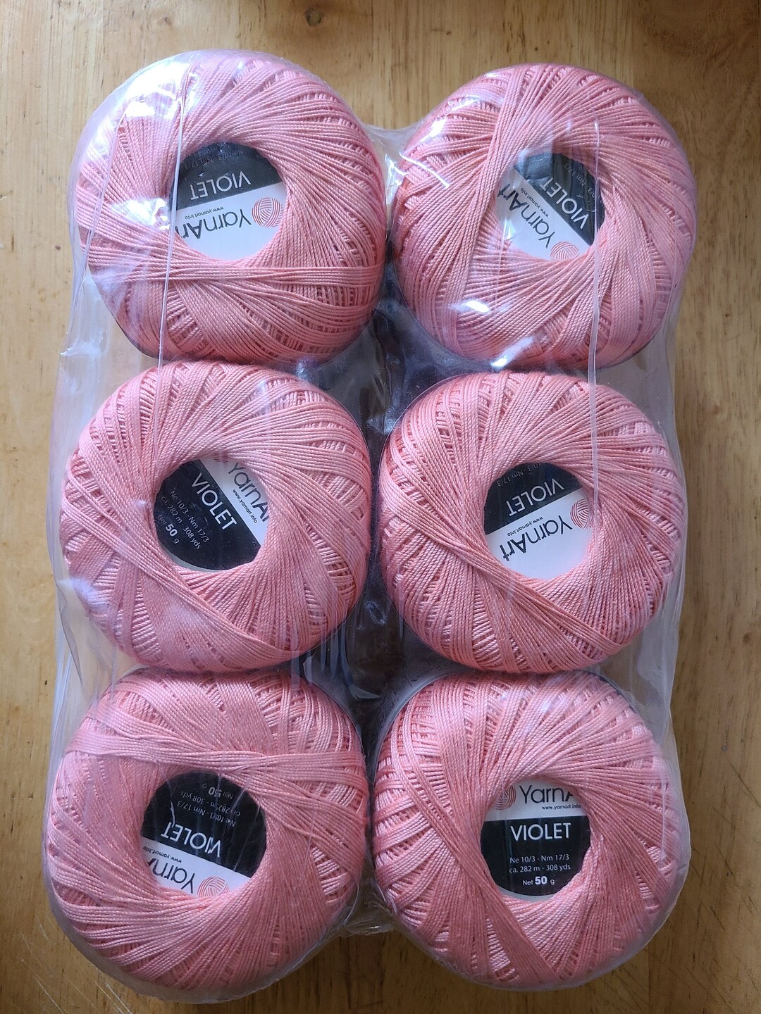 6 Balls of Crochet Thread in Yellow, 308 Yards 50g Lot No 4653 Made in ...