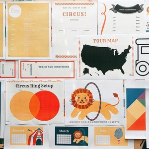 Circus Theme Unit Study | Week Long Homeschool Lesson Plan | Printable ...