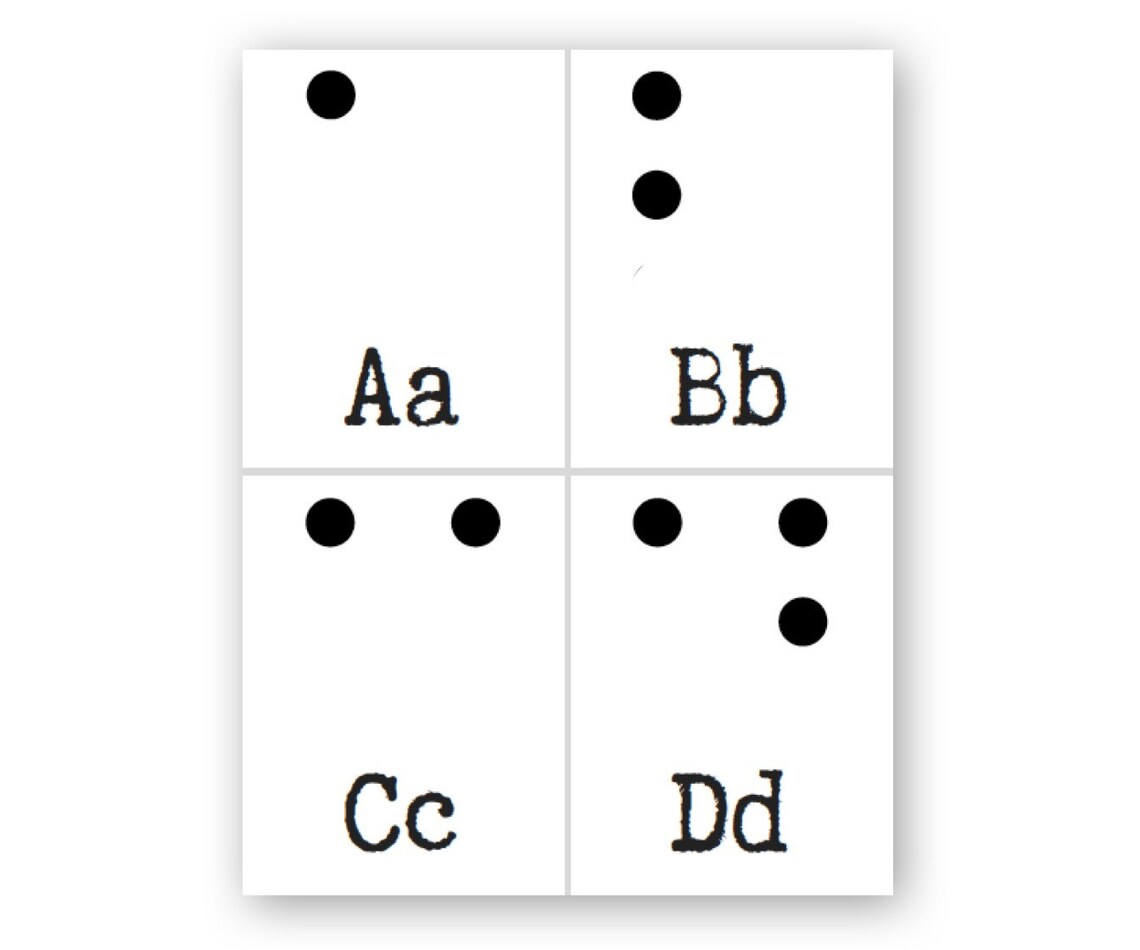 Braille Alphabet Cards | 5 Senses | Accessibility | Homeschool ...