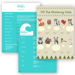 Water Theme Unit Study | Preschool, Kindergarten, First Grade, Second ...