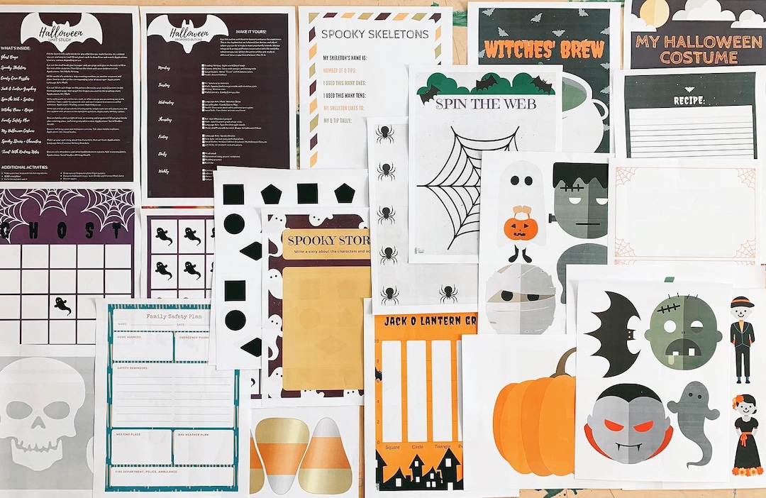 Halloween Unit Study | Halloween Unit | Printable Homeschool Lesson ...