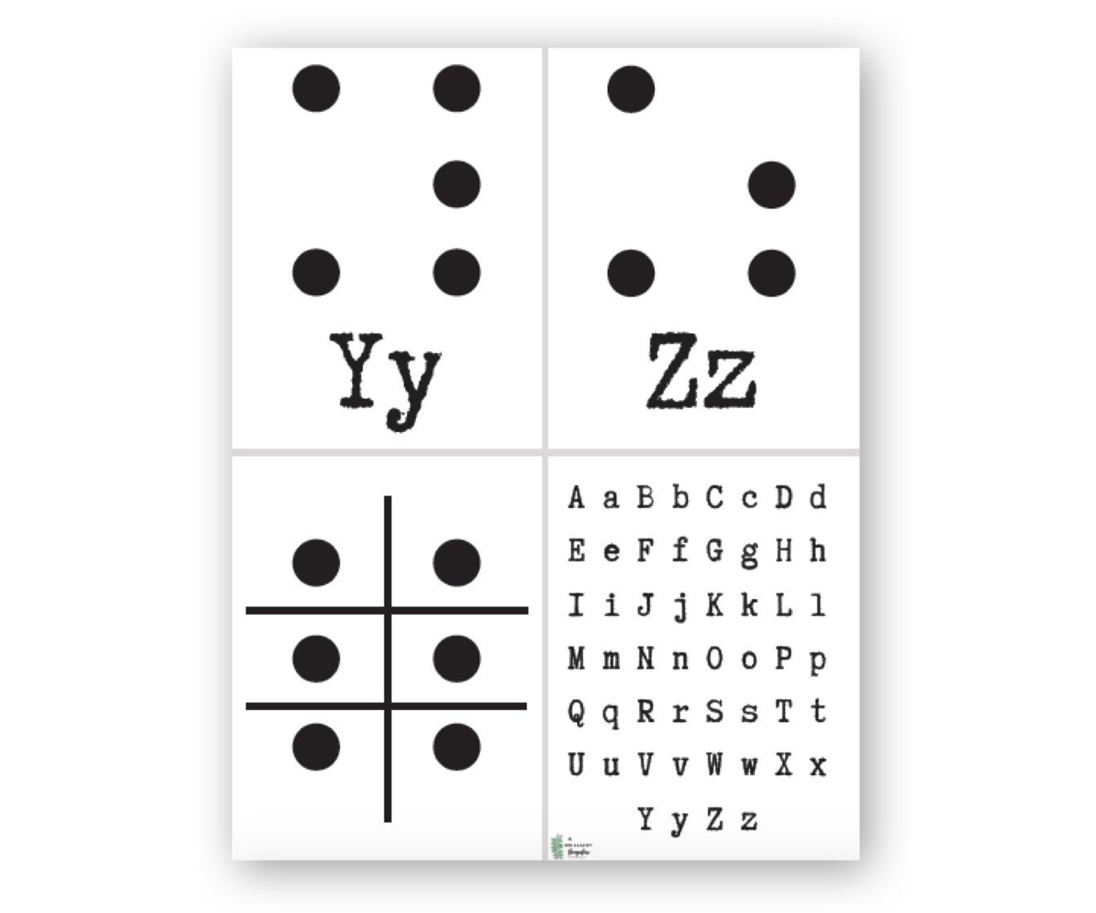 Braille Alphabet Cards | 5 Senses | Accessibility | Homeschool ...
