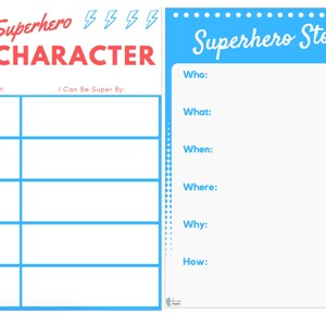 Superhero Unit Study | Superhero Educational Activities | Printable ...