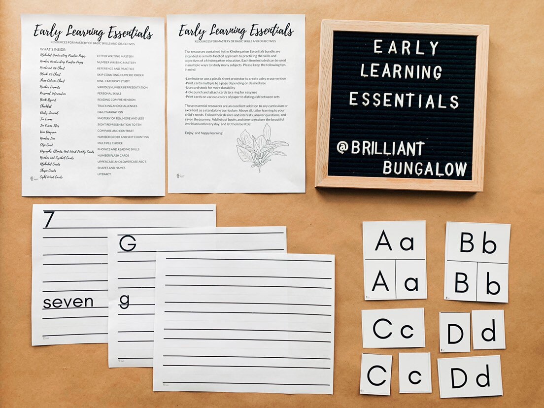 Early Learning Essentials Full Basic Curriculum Reading, Writing, Math ...