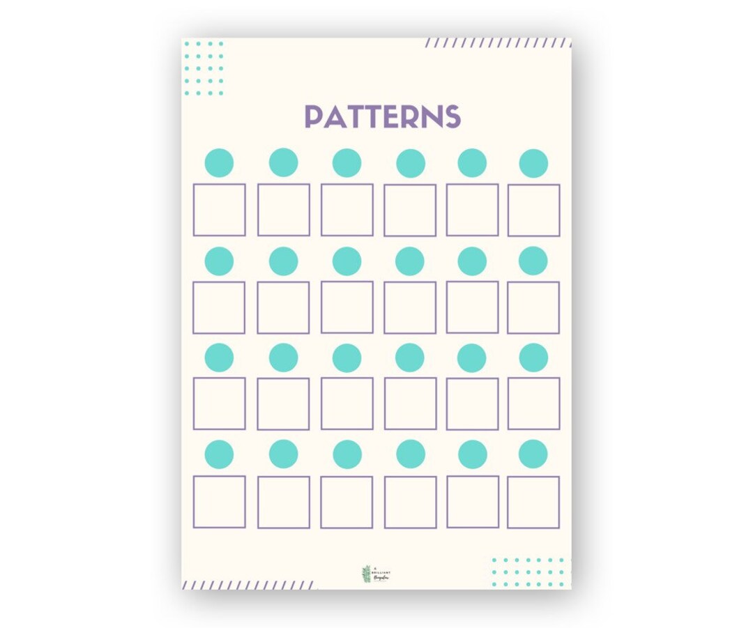 Patterns Homeschool Math Lesson Plan Preschool, Kindergarten - Etsy