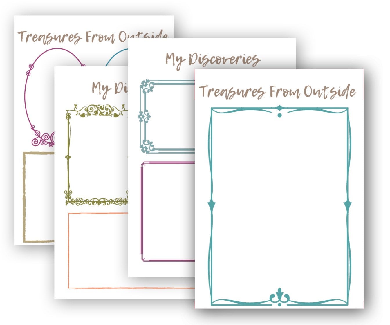 Printable Nature Journal | Flower Press Pages, Outdoor Exploration ...
