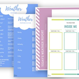 Weather Unit Study | Weather Unit | Printable Homeschool Lesson Plans ...