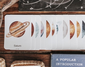 Solar System 3 Part Cards, Montessori, Homeschool, Reggio Emilia ...